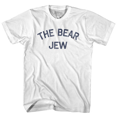 The Bear Jew Adult Cotton T-Shirt-White