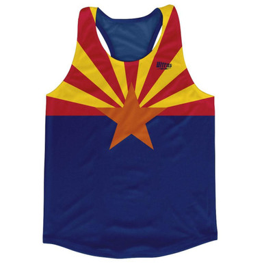 Arizona State Flag Running Tank Top Racerback Track and Cross Country ...