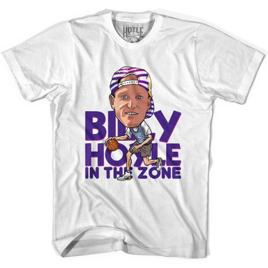 Billy Hoyle Caricature Basketball T-shirt-Adult-White