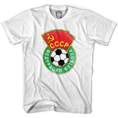 CCCP Vintage Soccer Crest-White
