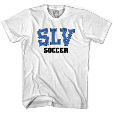 El Salvador SLV Soccer Country Code T-shirt-Adult-White