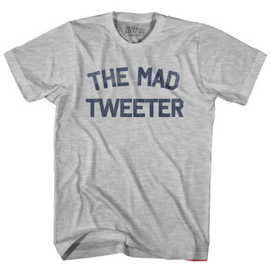 The Mad Tweeter Adult Cotton T-shirt - Grey Heather