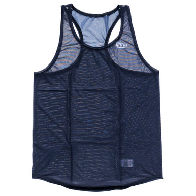 Ultras Sheer Black Micro-Mesh Running Tank Top Racerback Track And ...