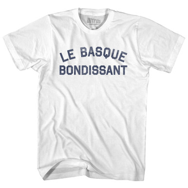 Le Basque Bondissant Adult Cotton T-shirt - White