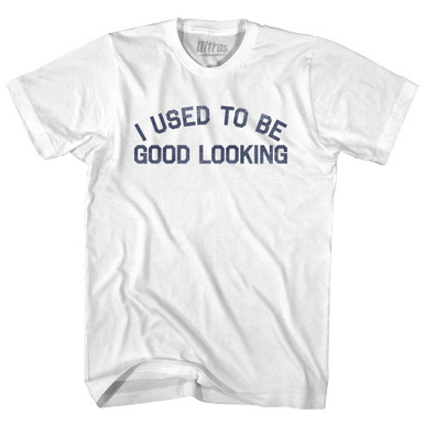 I Used To Be Good Looking Youth Cotton T-shirt - White