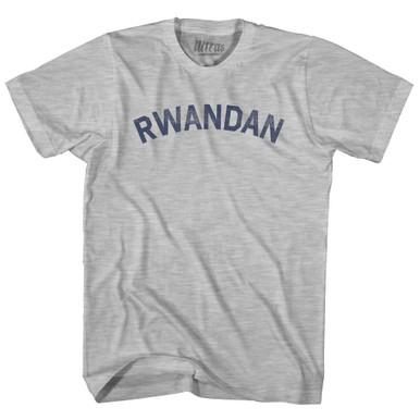 Rwandan Womens Cotton Junior Cut T-Shirt - Grey Heather