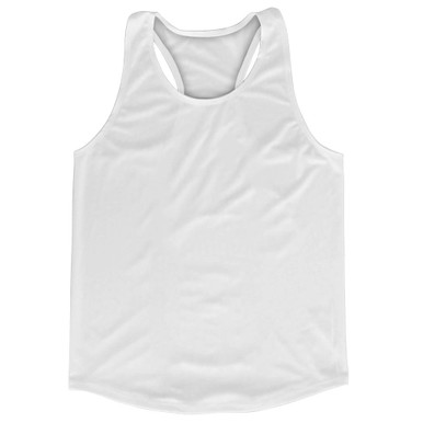 White Blank No Ultras Brand Logo Running Track Tops Made In USA