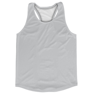 Grey Medium Blank No Ultras Brand Logo Running Track Tops Made In USA