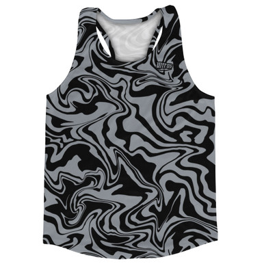 Vapor Design Running Track Tops Made In USA - Black and Dark Gre