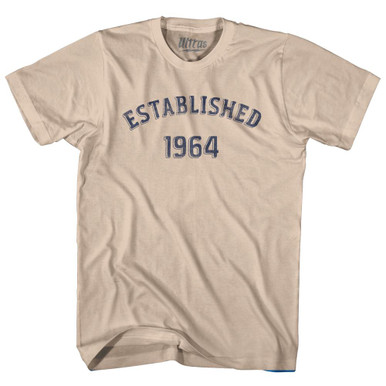 Established 1964 Adult Cotton T-Shirt - Creme