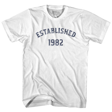 Established 1982 Youth Cotton T-Shirt - White