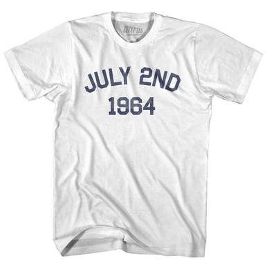 July 2nd 1964 Civil Rights Act of 1964 Youth Cotton T-shirt - White
