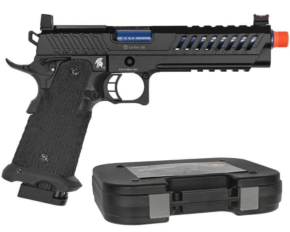 Lancer Tactical Knightshade Hi-Capa Gas Blowback Pistol - Black/Blue ...