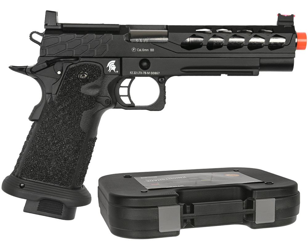 Lancer Tactical Stryk Hi-Capa 5.1 w/ Red Dot Mount Gas Blowback Pistol ...