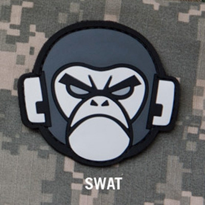 00113 MSM Monkey Head PVC Patch SWAT - AirRattle