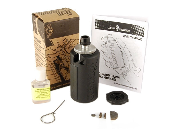 AI-TG-BK Airsoft Innovations Tornado Airsoft Timer Grenade ( Black )