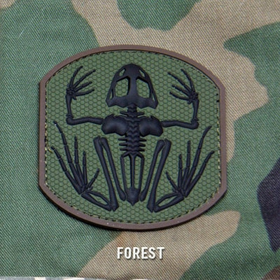 00178 Mil-Spec Monkey Frog Skeleton PVC Patch Forest - AirRattle