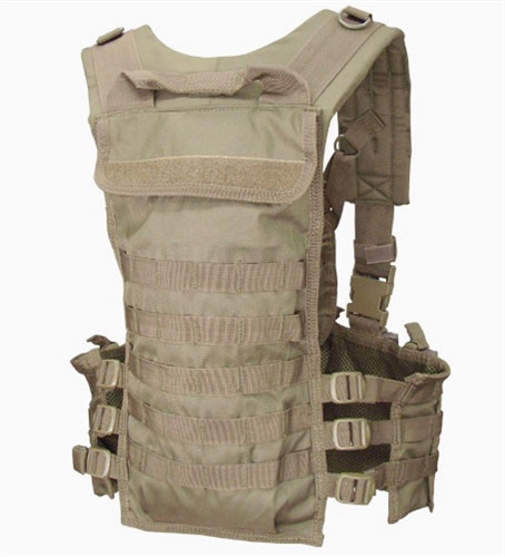 Condor Modular MOLLE Chest Rig / Hydration Carrier Tactical Vest ( TAN ).
