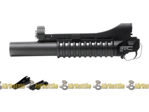ECHO1 M203 40mm Long Airsoft Grenade Launcher w/ RIS & Barrel Mounts