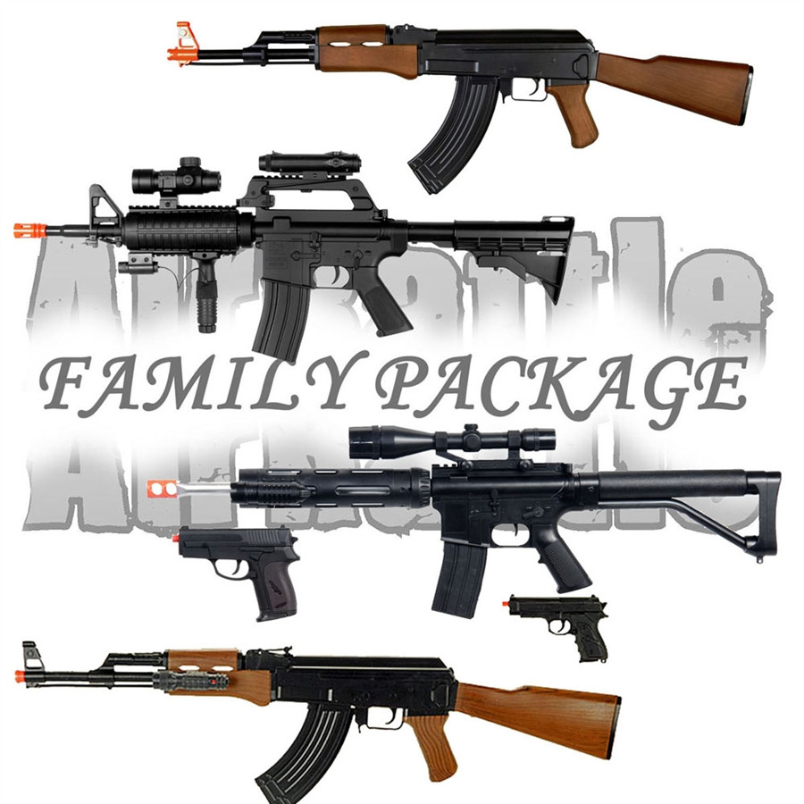 AirRattle Family Spring Package - Wells M16A4 Rifle, P1136 Rifle w ...
