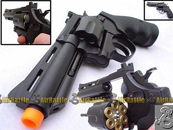 HG-132B Full Metal HFC Gas Airsoft Revolver .357 MAGNUM Pistol W ...