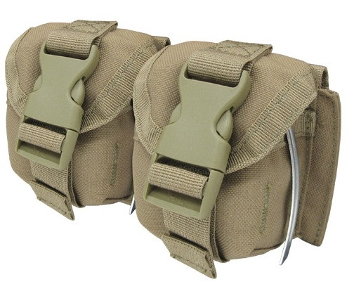 Condor Tactical Double MOLLE Frag Grenade Pouch ( Tan ).