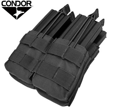 Condor Tactical MOLLE Double Open Top Stacker M4 / M16 Magazine Pouch ...