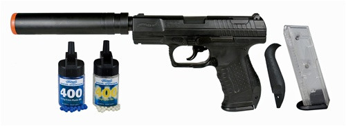 2272008, Walther P99 Airsoft Pistol With Silencer And Extra Magazine ...