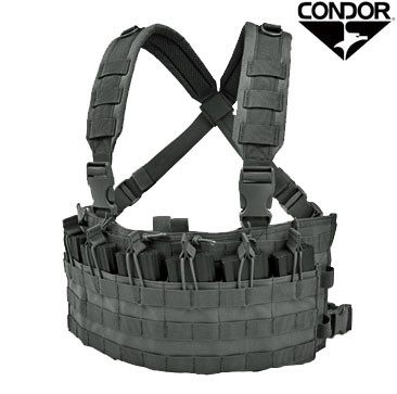 Condor Tactical Modular Rapid Assault Chest Rig w/ MOLLE Webbing ( Black )