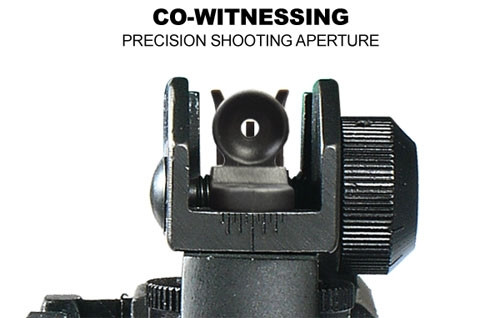 Leapers UTG Adjustable Match Grade Tactical Removable Rear Sight