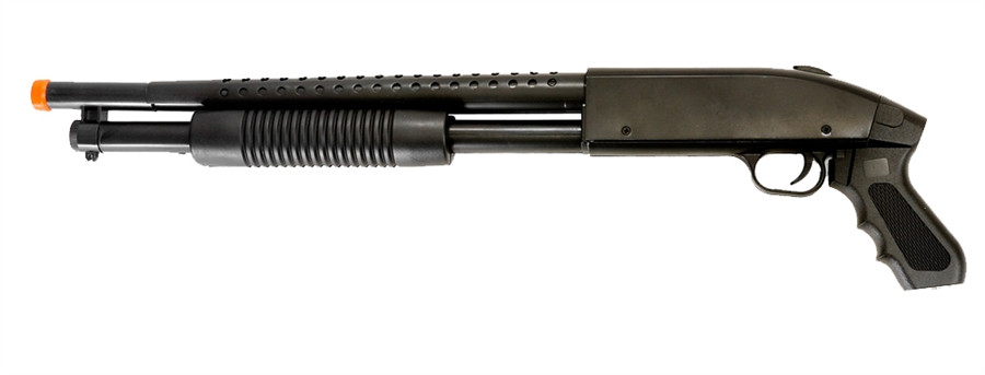 Sawed Off Shotgun Pump Action Pistol Grip GUNS Magazine A Second