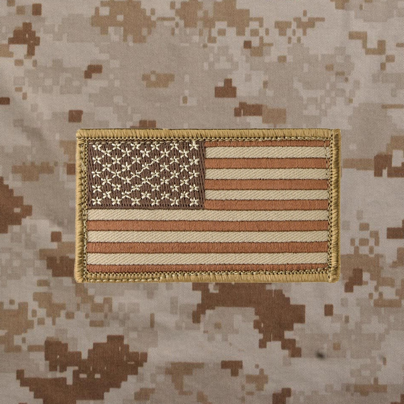 00048 MSM Tactical US Flag Patch Desert - AirRattle