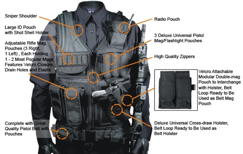 PVC-V547RT UTG Deluxe Tactical Vest Size Digital Camo