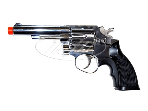 TSD Full Metal 44 Magnum Airsoft 4" Barrel Gas Revolver Chrome