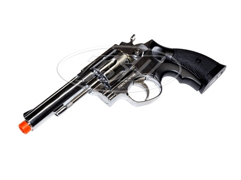 TSD Full Metal 44 Magnum Airsoft 4" Barrel Gas Revolver Chrome
