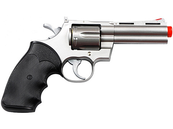 SILVER TSD Gas Revolver .357 MAGNUM Pistol 4" Barrel 6 Shooter Airsoft ...