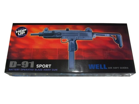 D91 UZI AEG Airsoft Full Auto Electric AEG Machine Gun - Full Size