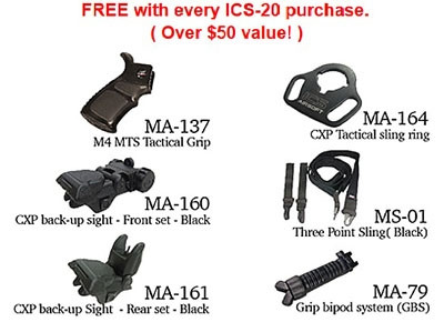 ICS Full Metal M4A1 Carbine Airsoft Electric Gun Full/Semi Auto AEG guns