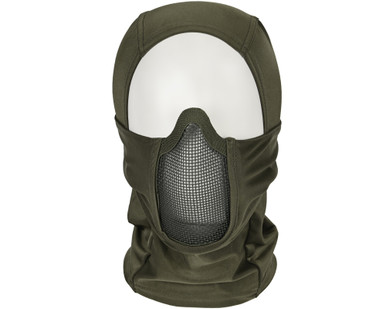 Bravo Airsoft Balaclava Mesh Mask - OD Green