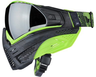 Push Unite Full Face Mask - Black/Lime Camo