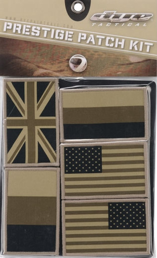 Dye Precision Airsoft Coalition Flag Patch Pack with Velcro.