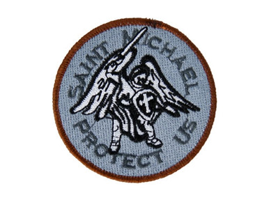 Lancer Tactical Circle St Michael Save Us Type A Patch with Velcro