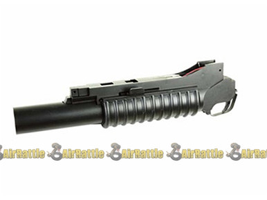 DBoy M203 Airsoft Spring Grenade Launcher Mounts on Gun.