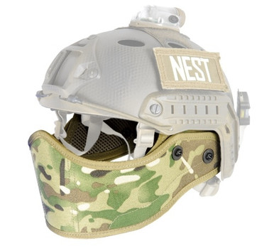 Lancer Tactical FAST Helmet Face Armor (Camo)
