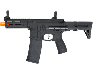 Evolution Ghost XS EMR PDW Carbontech Airsoft AEG Rifle - Black/Black ...