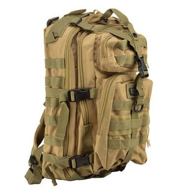 Gen X Global Mini Tactical Backpack w/ Molle Attachments - Tan
