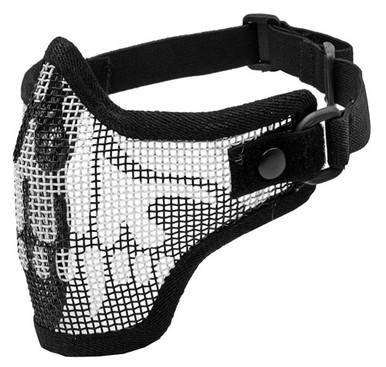 Half Face Metal Mesh Tactical Lower Face Airsoft Mask For Use With ...