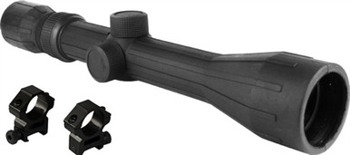 AIM Sports 3-9X40 Rubber Armored Scope P4 Sniper w/ Ring Mounts