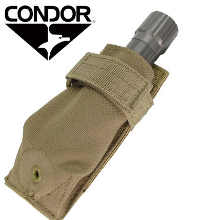 Tan Condor Tactical MOLLE Flashlight Pouch