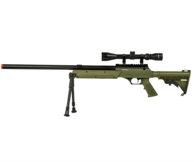 MB06A-ODG WellFire APS SR-2 Metal Airsoft Sniper Rifle Green - AirRattle